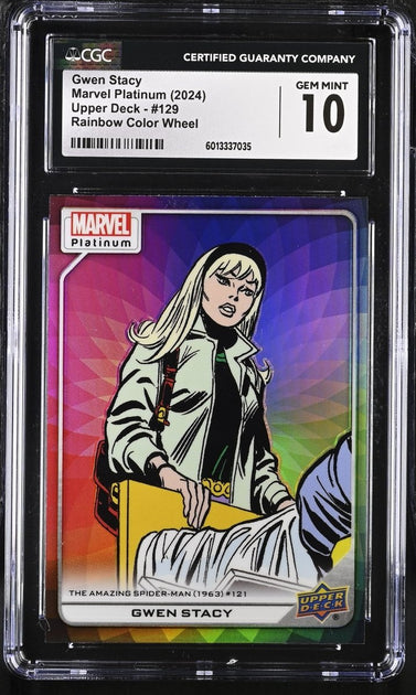2024 Marvel Platinum Gwen Stacy Rainbow Color Wheel CGC 10 | zoltarsarcade